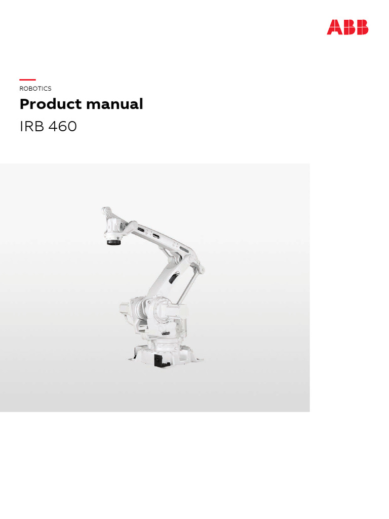 3HAC039842 PM IRB 460-En | PDF | Robot | Robotics
