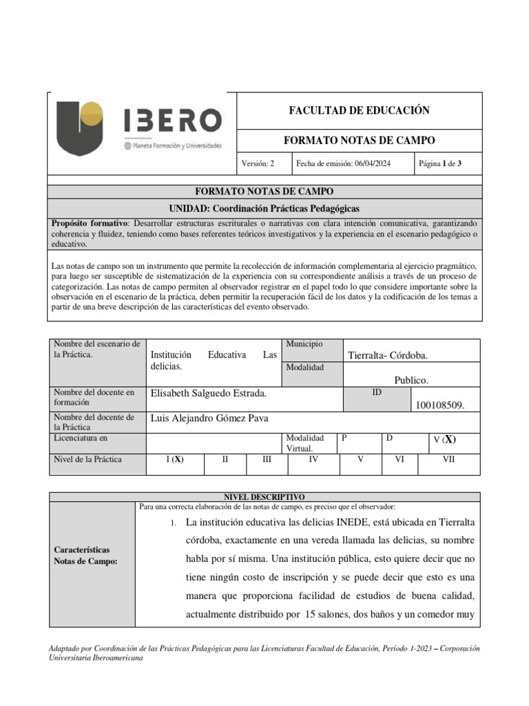 F1 Notas Campo PP1 2023-3 | PDF