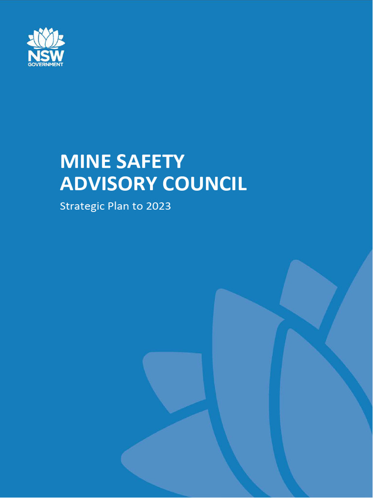 Mine Safety Strategic Plan 2023 | PDF | Occupational Safety And Health ...
