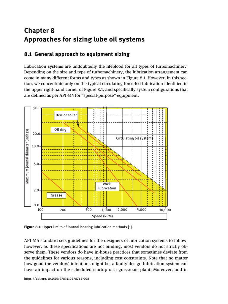 chapter-8-approaches-for-sizing-lube-oil-systems-2021 | PDF | Pump | Bearing (Mechanical)