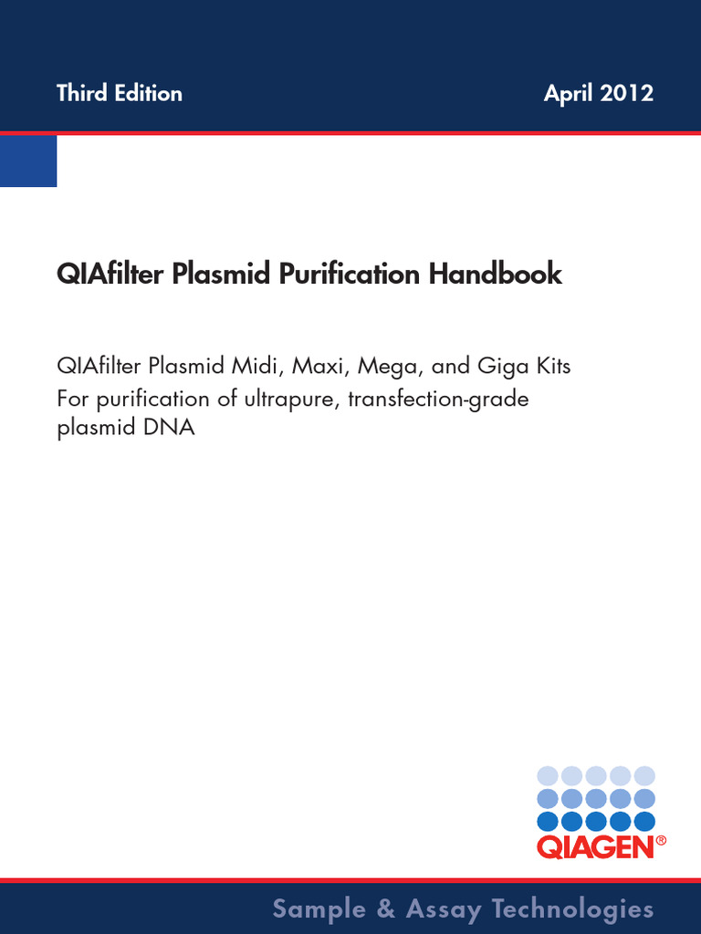 QIAfilter Plasmid Purification Handbook April 2012 EN | PDF | Protein ...