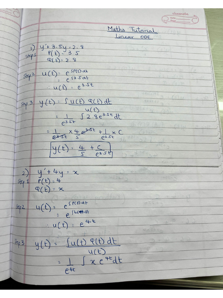MITU22BTBI0001 - Aaditya Shinde (Linear ODE) | PDF