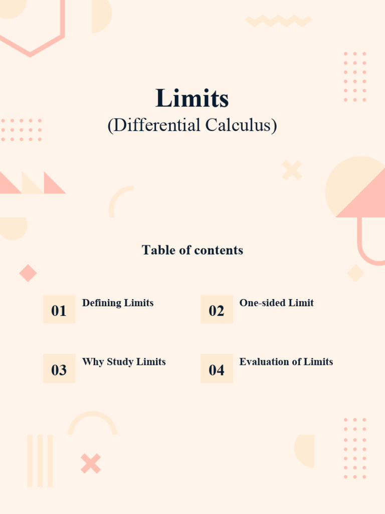 Lesson 3 Limits | PDF