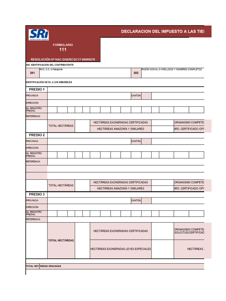 Formulario 111 | PDF | Impuestos | Economias