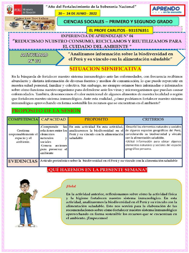 CCSS 1°y2° Actv.1 - EDA 4 - Archivos JOSEPH PONCE | PDF