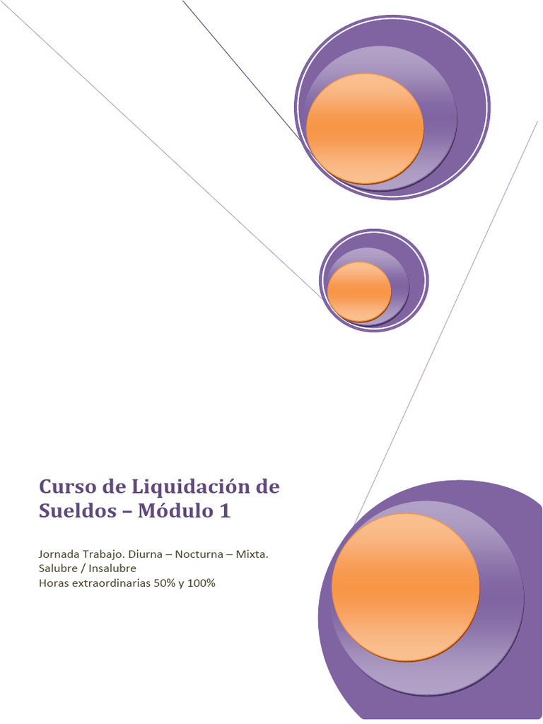 Curso1 Modulo1 Teoria | PDF | Tiempo de trabajo | Salario