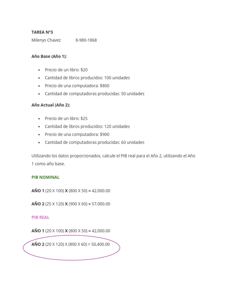 TAREA N3 ELEMENTOS DE MACRO. | PDF