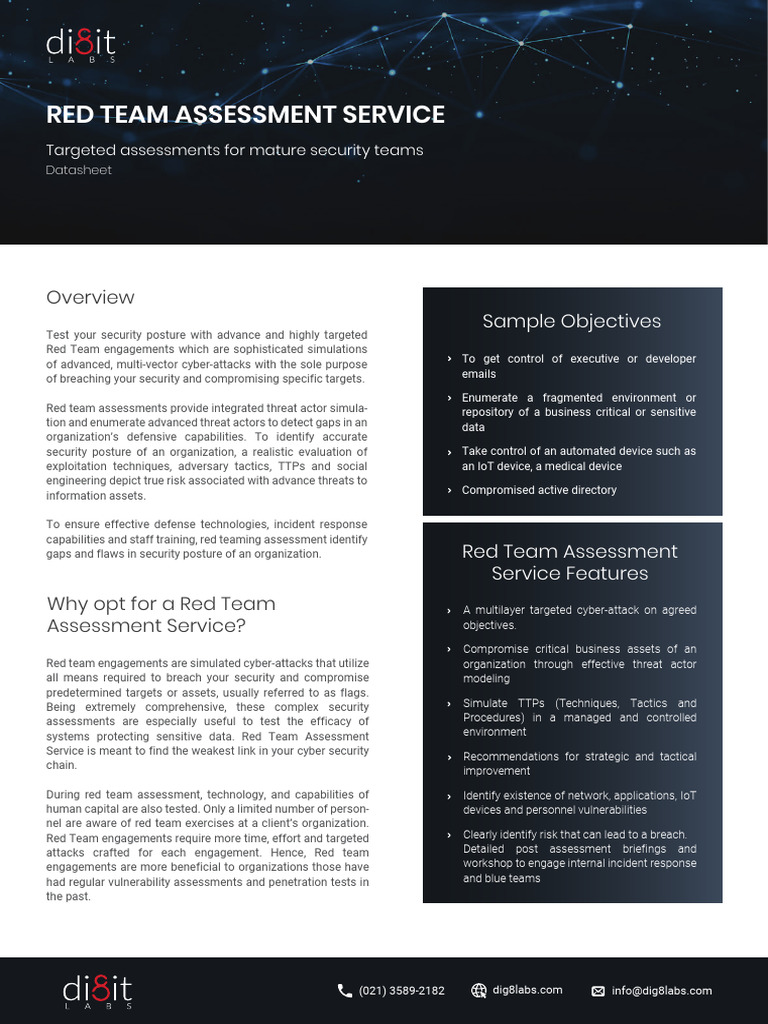 Red Teaming (Object Box 2) - Datasheet - Controlled | PDF | Computer ...