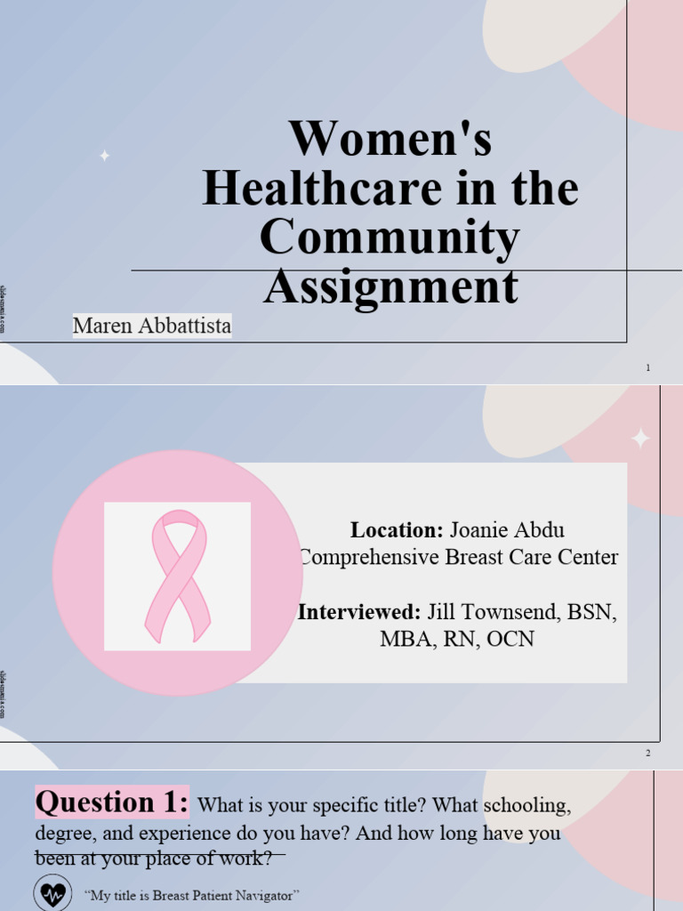 Ob Clinical Final Project | PDF | Nursing | Breast Cancer