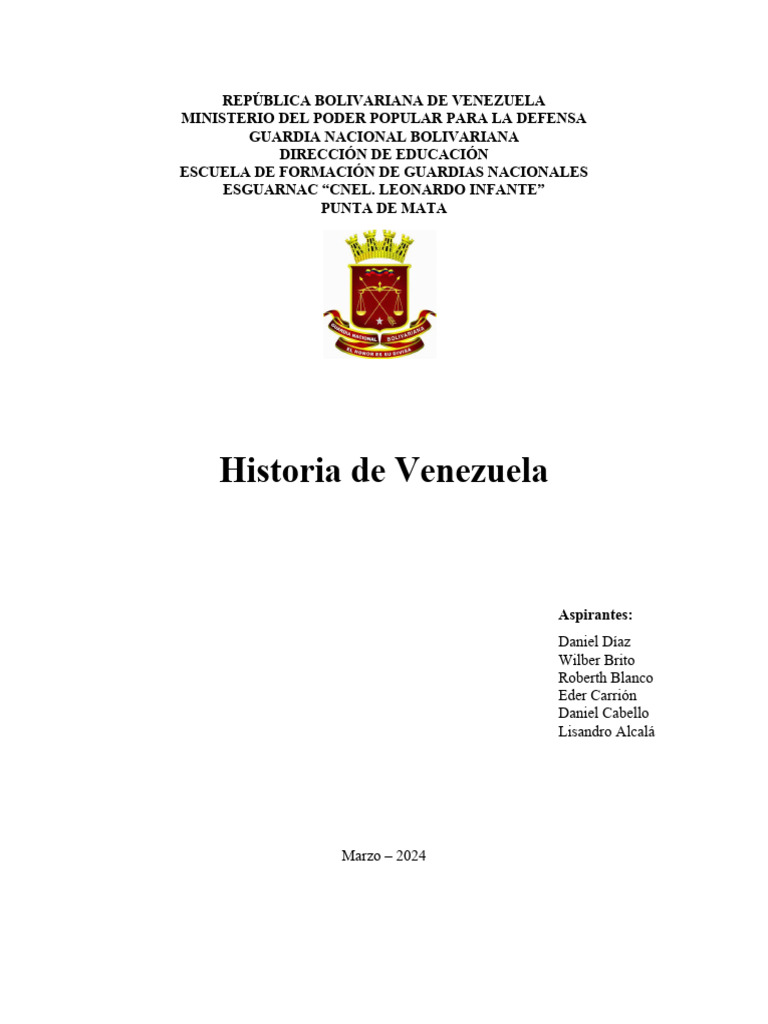 Historia de Venezuela | PDF | Venezuela | Federación