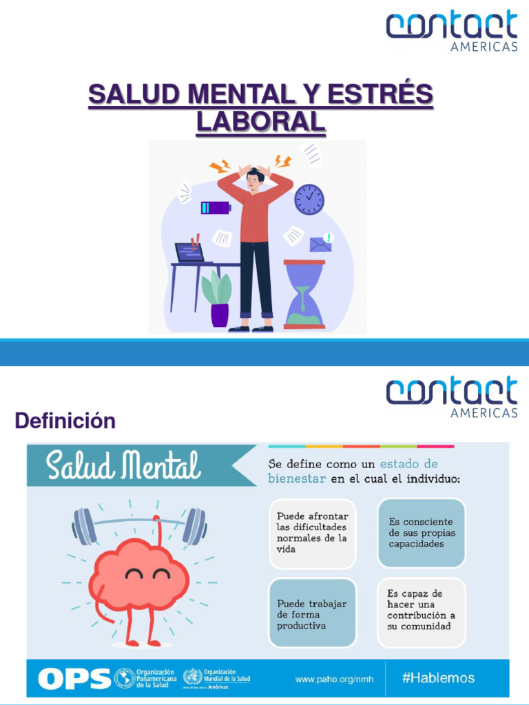 Salud Mental y Estres Laboral | PDF | Estrés (biología) | Salud mental