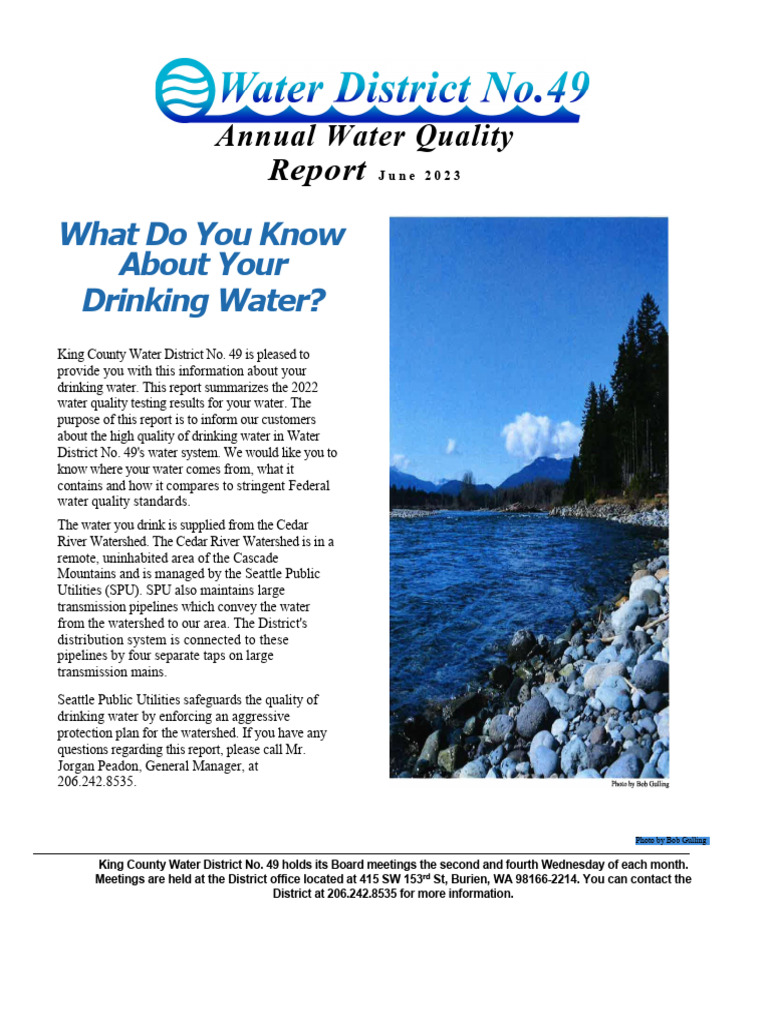 CCR Current | PDF | Drinking Water | Water Quality