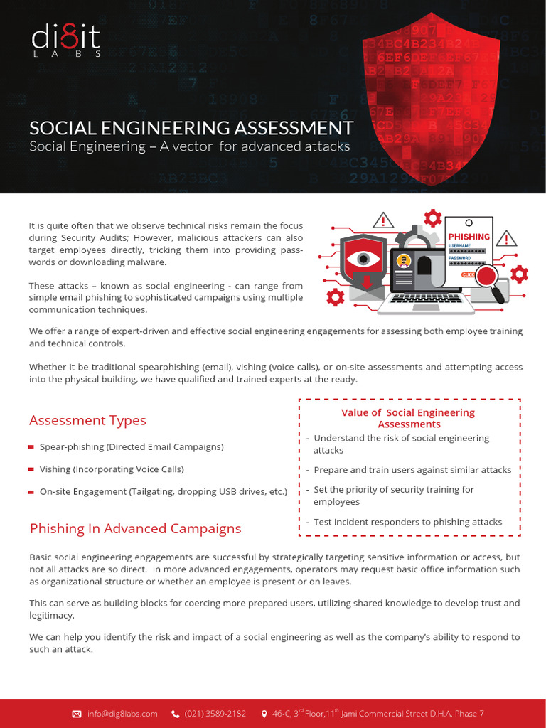 Social_Engineering_Assessment_datasheet_old | PDF | Phishing | Social Engineering (Security)