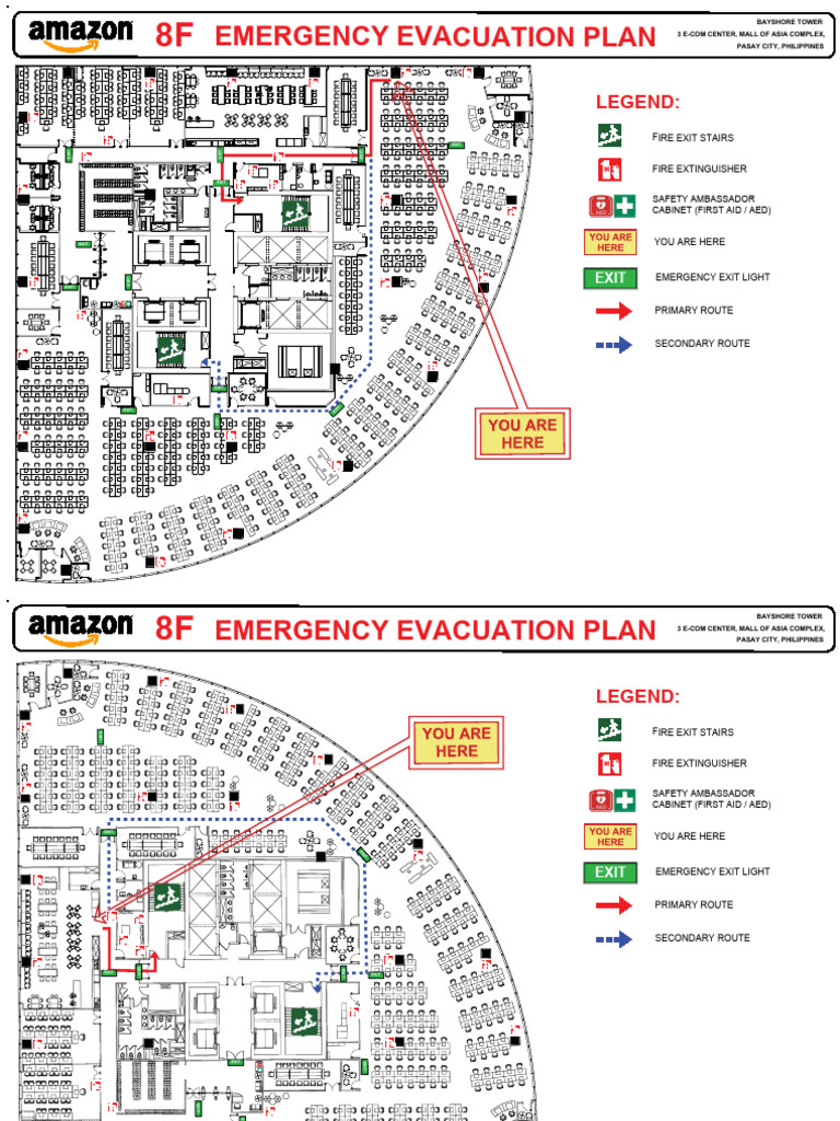 Emergency Evacuation Plan: Legend | PDF | Safety | Architectural Elements