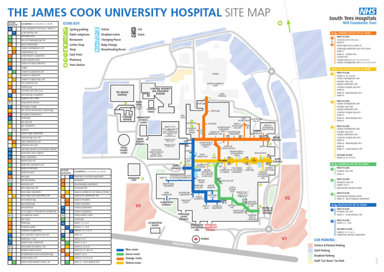 James Cook Campus Map Landscape | PDF | Hospital | Surgery