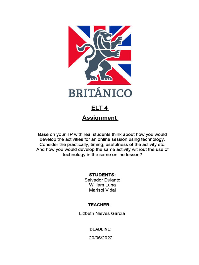 Elt 4 Asgmt | PDF