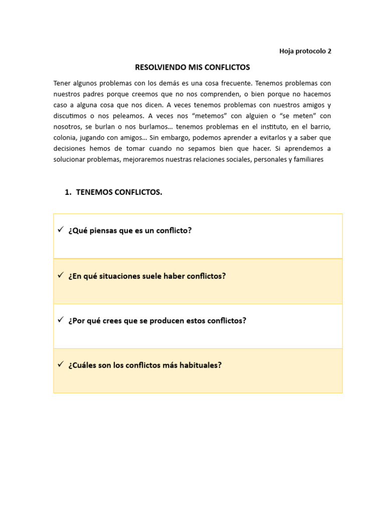 Hoja Protocolo 2 | PDF