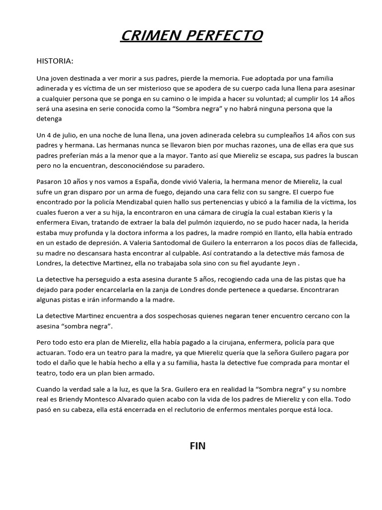 Crimen Perfecto Pdf