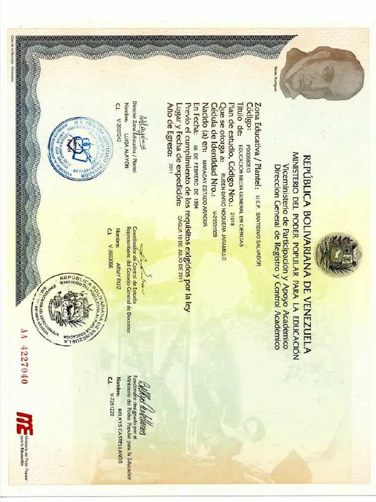 PDF Titulo Bachiller - Compress | PDF