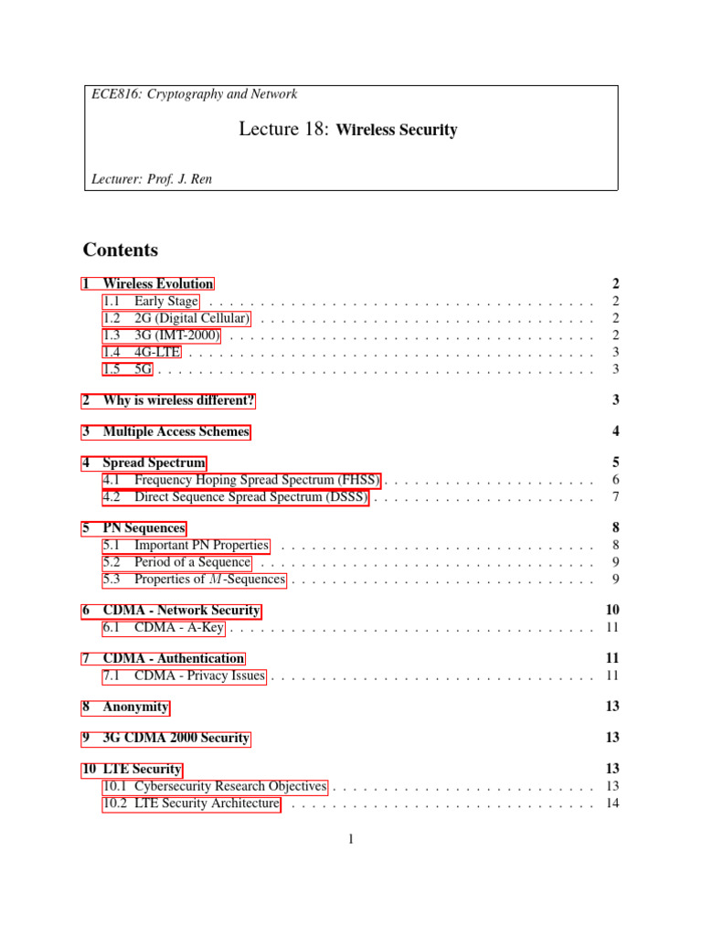 Lec18 Wireless Security | PDF | Channel Access Method | Radio Resource Management