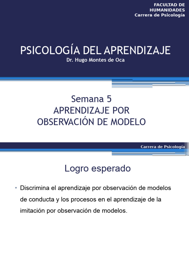 Semana_05-1.APRENDIZAJE POR IMITACIÓN DE MODELOS - Tagged | PDF | Aprendizaje | Comportamiento