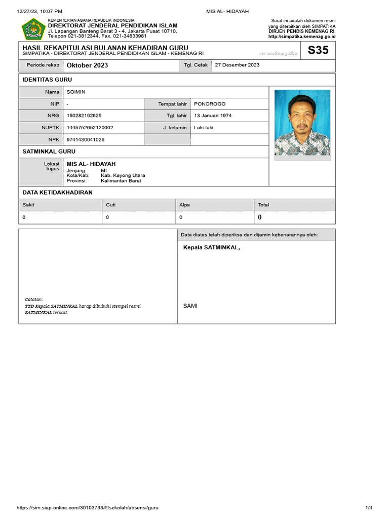 S35 Soimin Otober-Desember | PDF