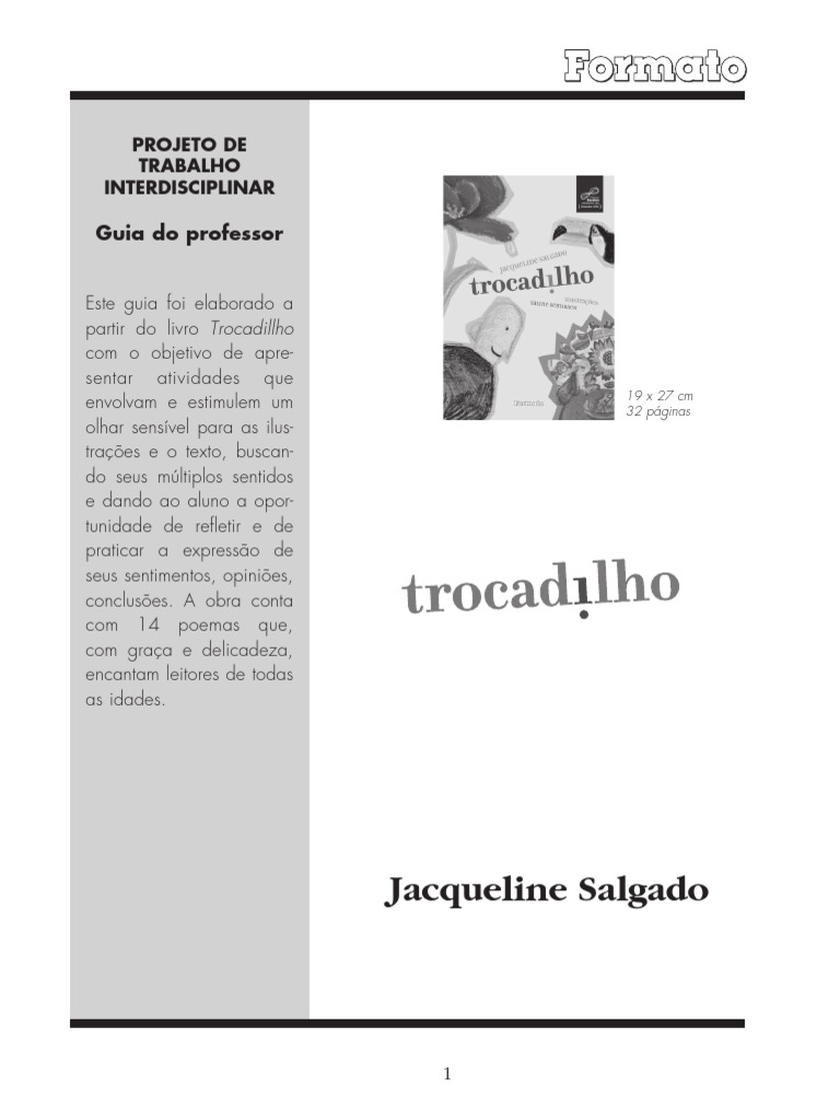 Guia Interdisciplinar: Poemas e Atividades | PDF | Livros | Abstract (resumo)