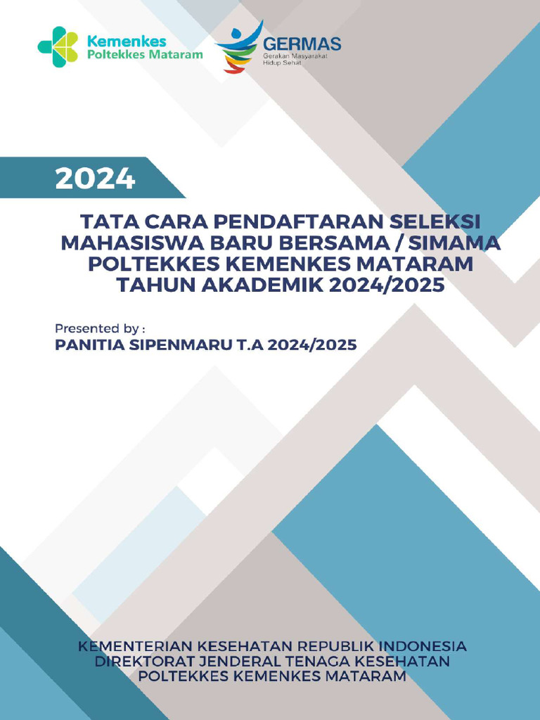 Tata Cara Pendaftaran Simama Poltekkes 2024-Mataram Ok | PDF | Karier ...