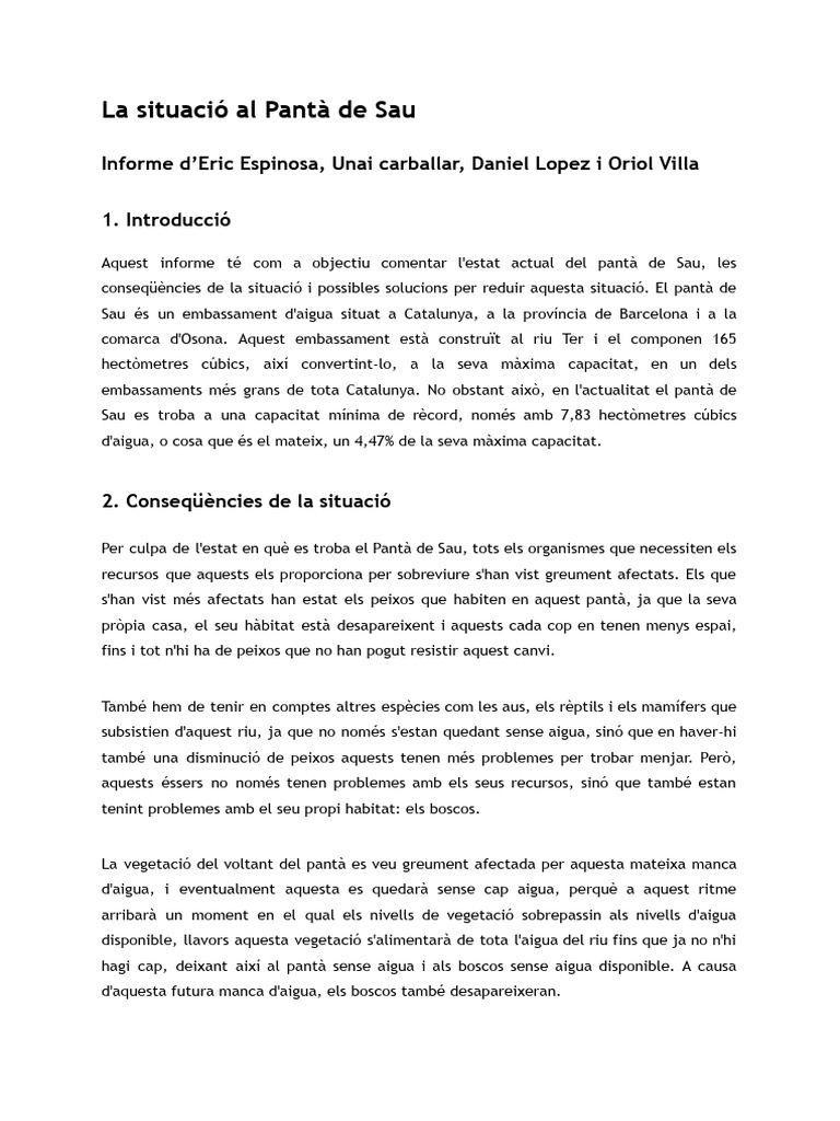 Tasca Final Sau | PDF