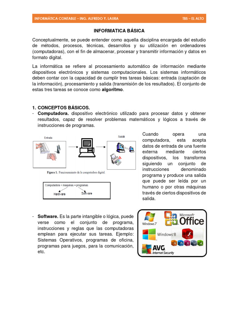 Introducción a la Informática Básica | PDF | Hardware de la computadora ...