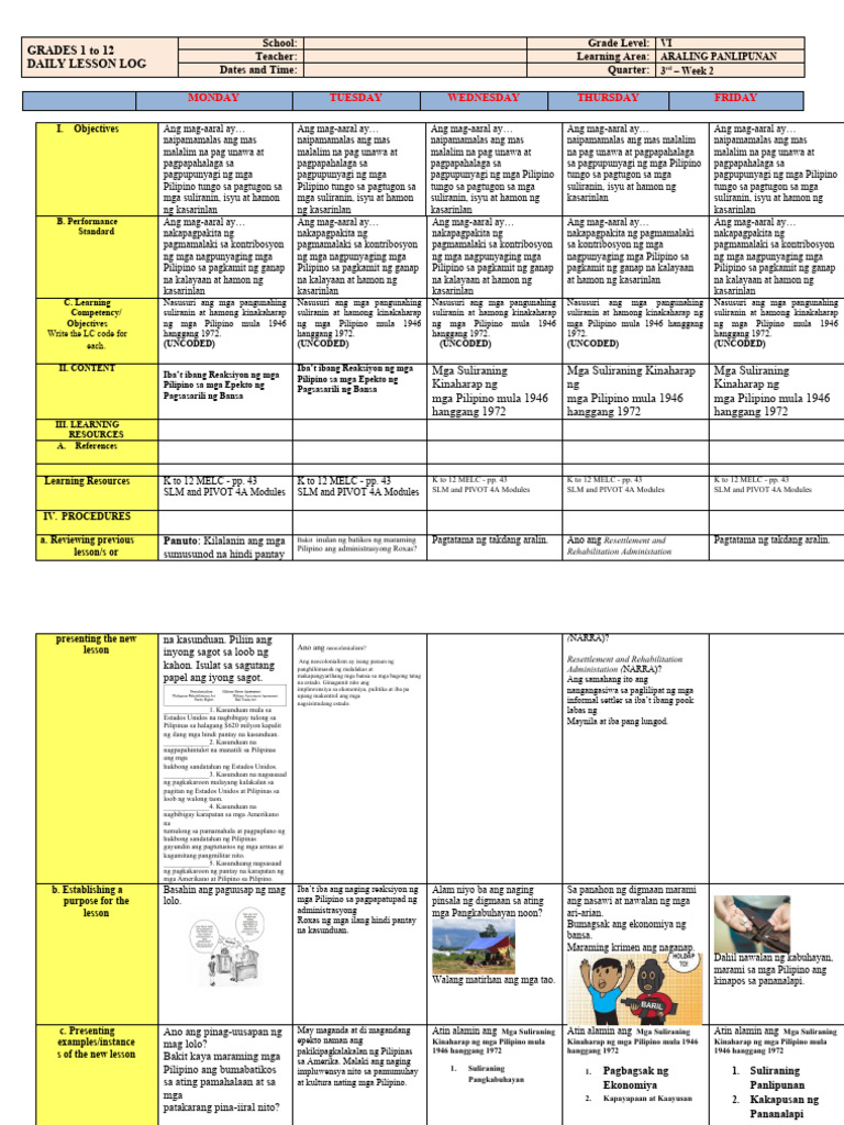 Ap6 Week 2 - Q3 | PDF