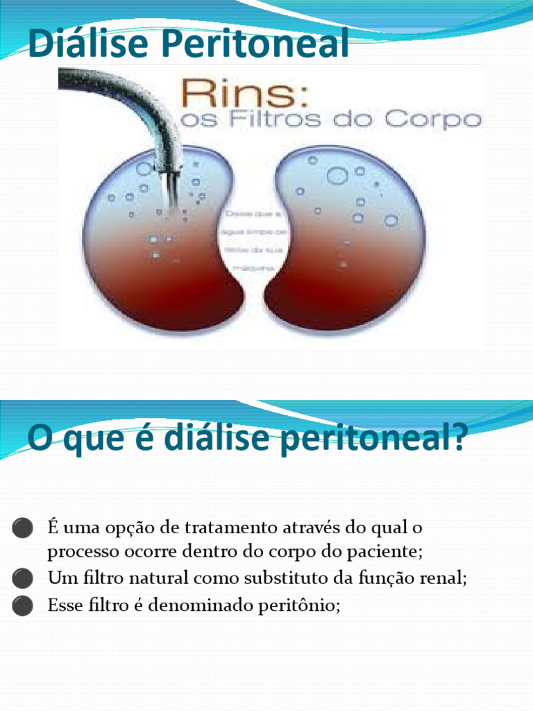 Diálise Peritoneal Apresentação-1o | PDF | Hemodiálise | Medicina Clínica
