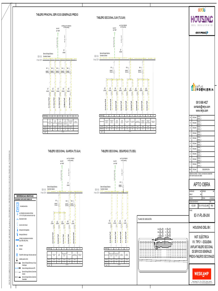 Apto Obra: Tablero Principal Servicios Generales Predio Tablero ...