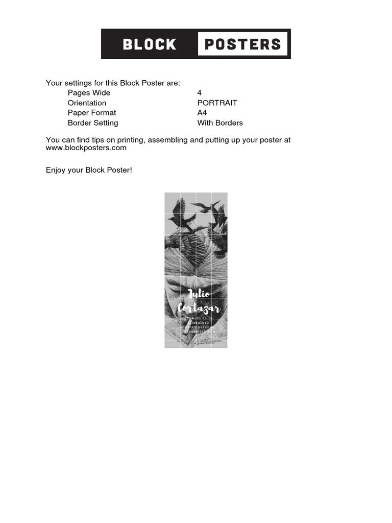 Block Poster Setup Guide | PDF