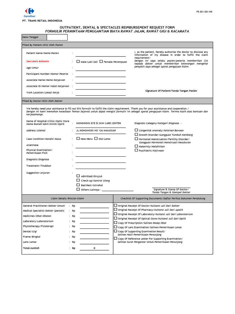 Form Rawat Jalan | PDF