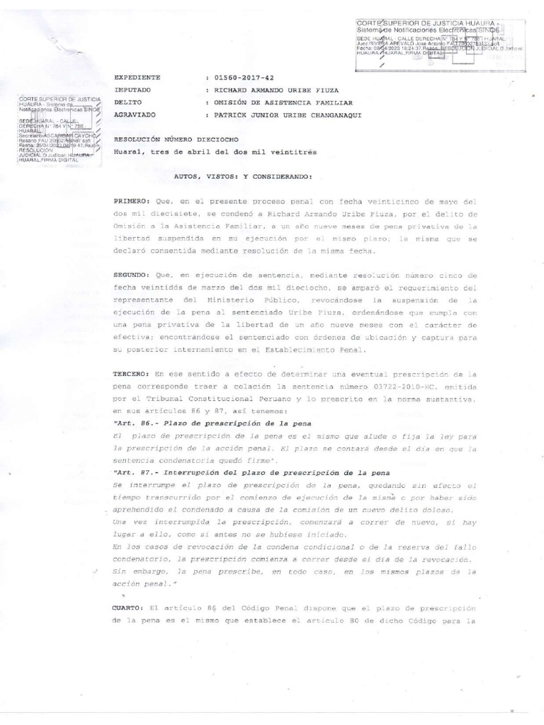 Resolucion - Richard Uribe Fiuza | PDF