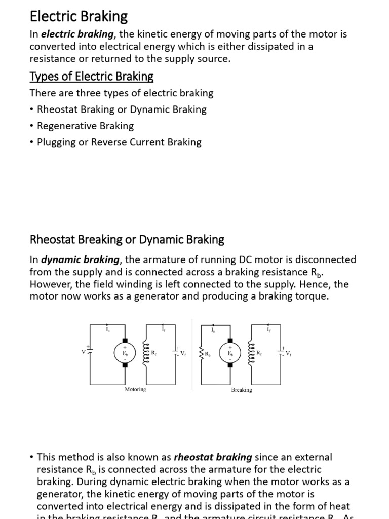 Unit4. Part 2 | PDF | Electric Motor | Brake