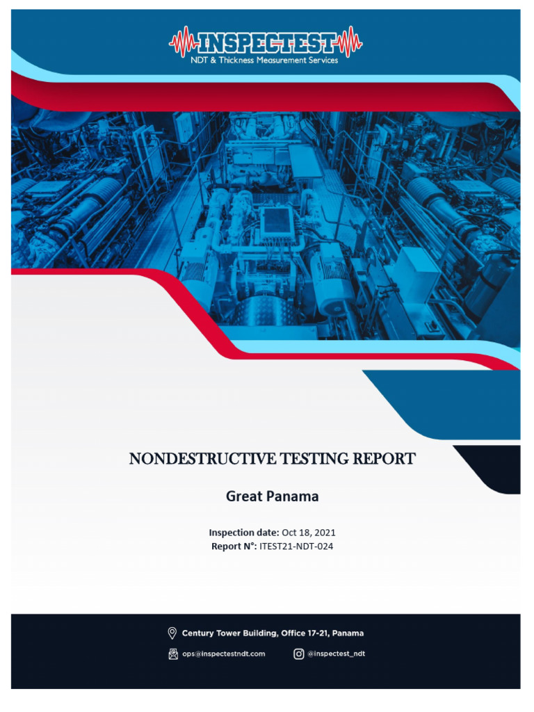 Nondestructive Testing Report: Great Panama | PDF | Building ...