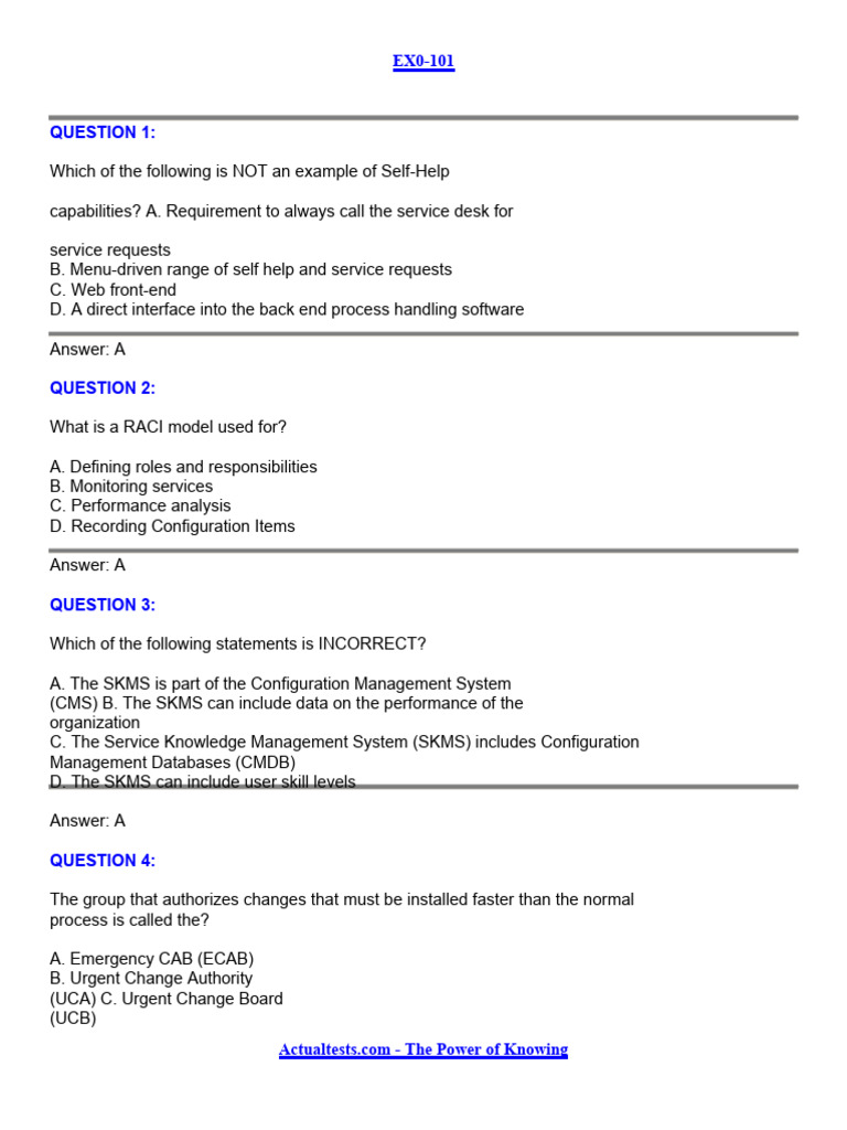 Ex0 101 Traduccion | PDF | Service Level Agreement | Information Technology Management