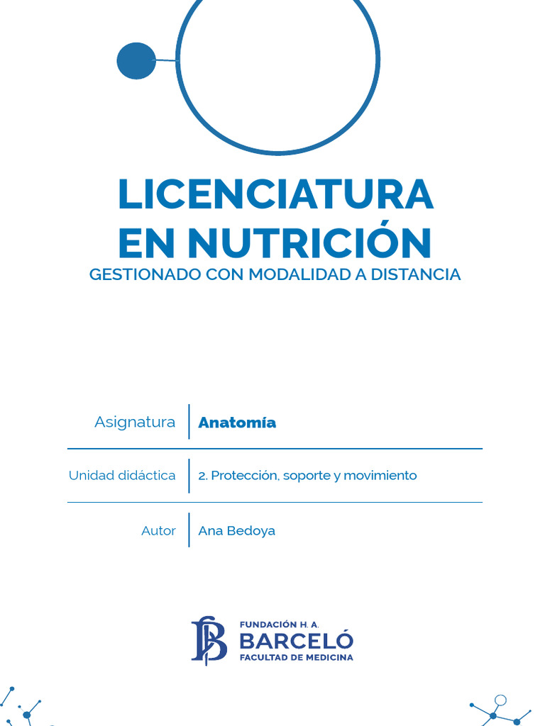 U1 - Material de Lectura - La Anatomia en Las Ciencias de La Nutricion. | Descargar gratis PDF ...