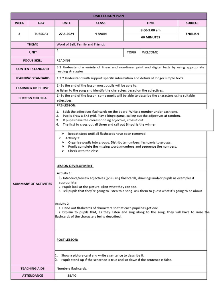 27 mac | PDF | Lesson Plan | Cognitive Science