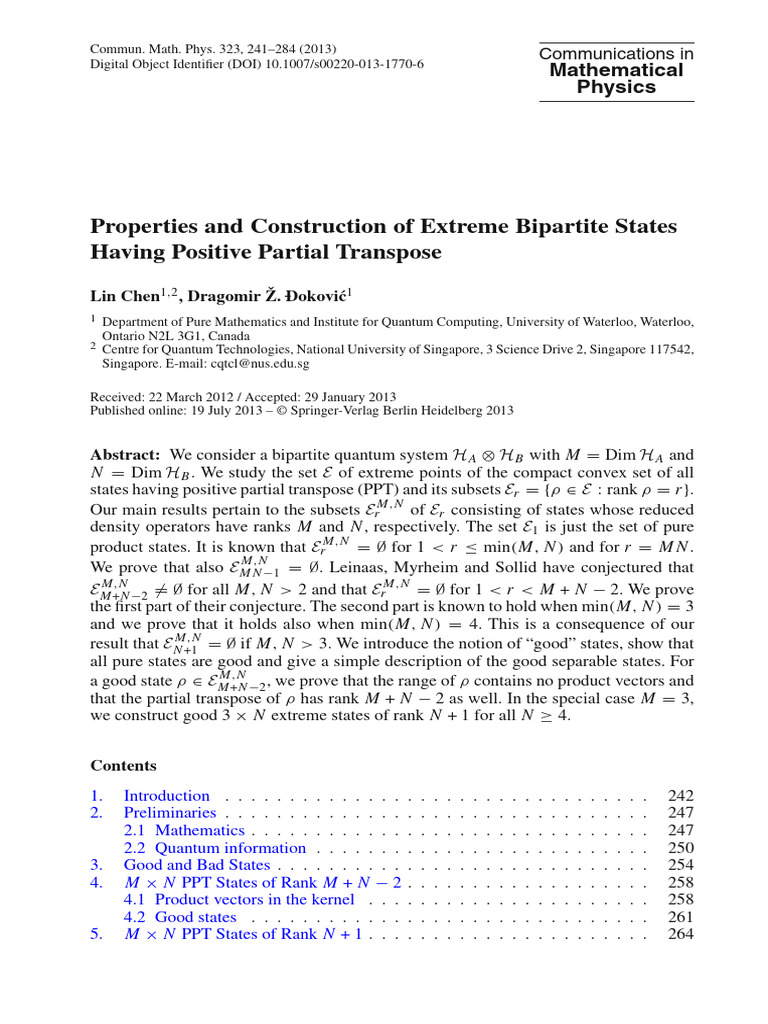Chen 2013 | PDF | Vector Space | Theorem