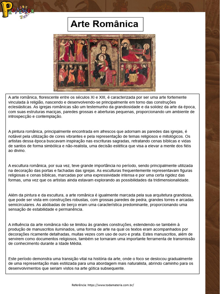 Exercicio 7 - Arte Romanica | PDF | As artes