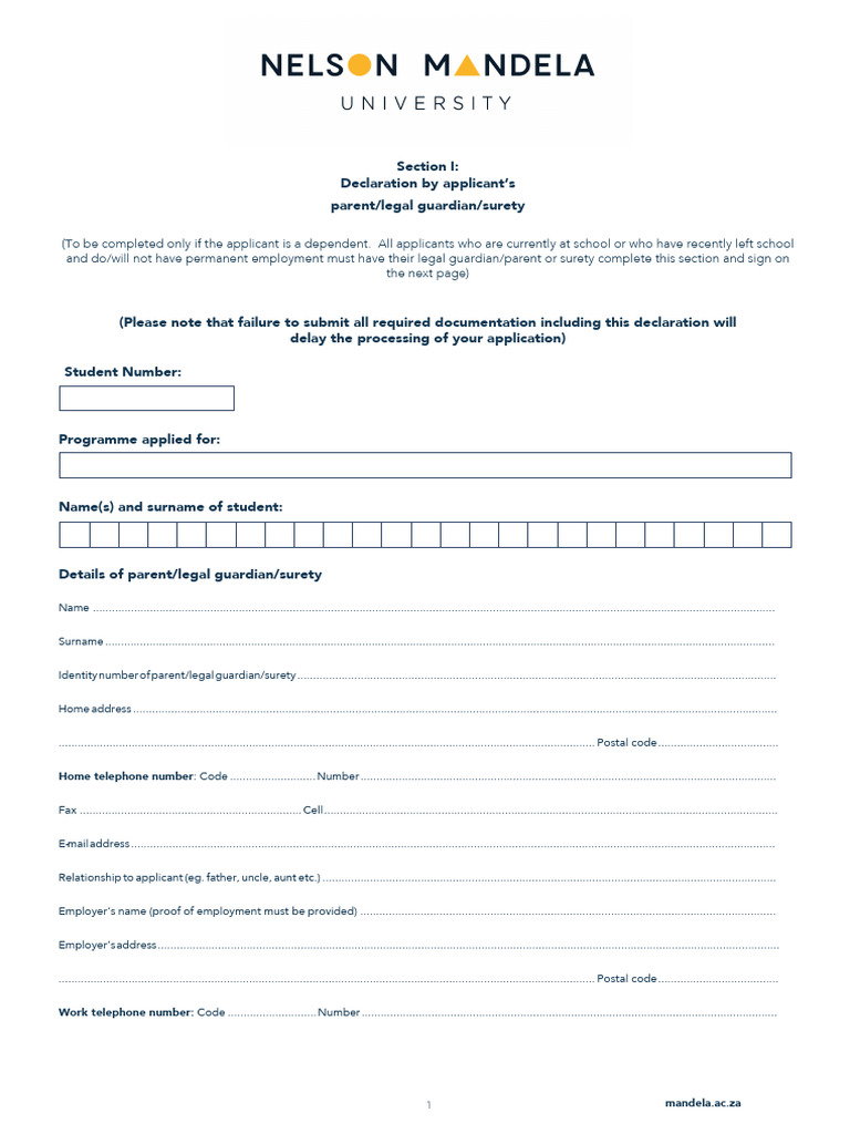 Declaration by Parent Online - With Edits | PDF | Indemnity | Private Law