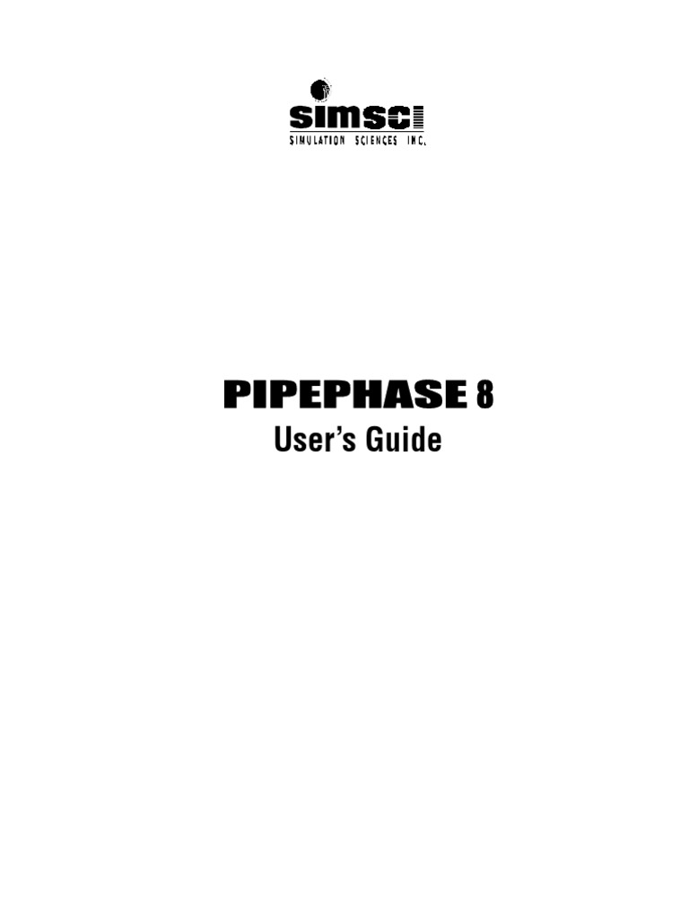 PIPEPHASE Users Guide | PDF