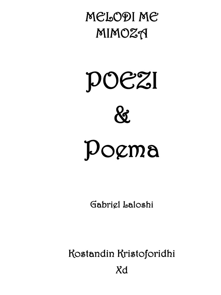 MELODI ME MIMOZA | PDF