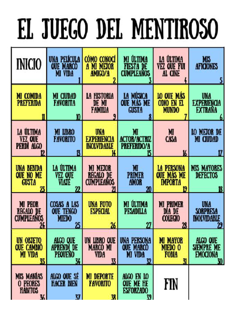 El Juego Del Mentiroso | PDF