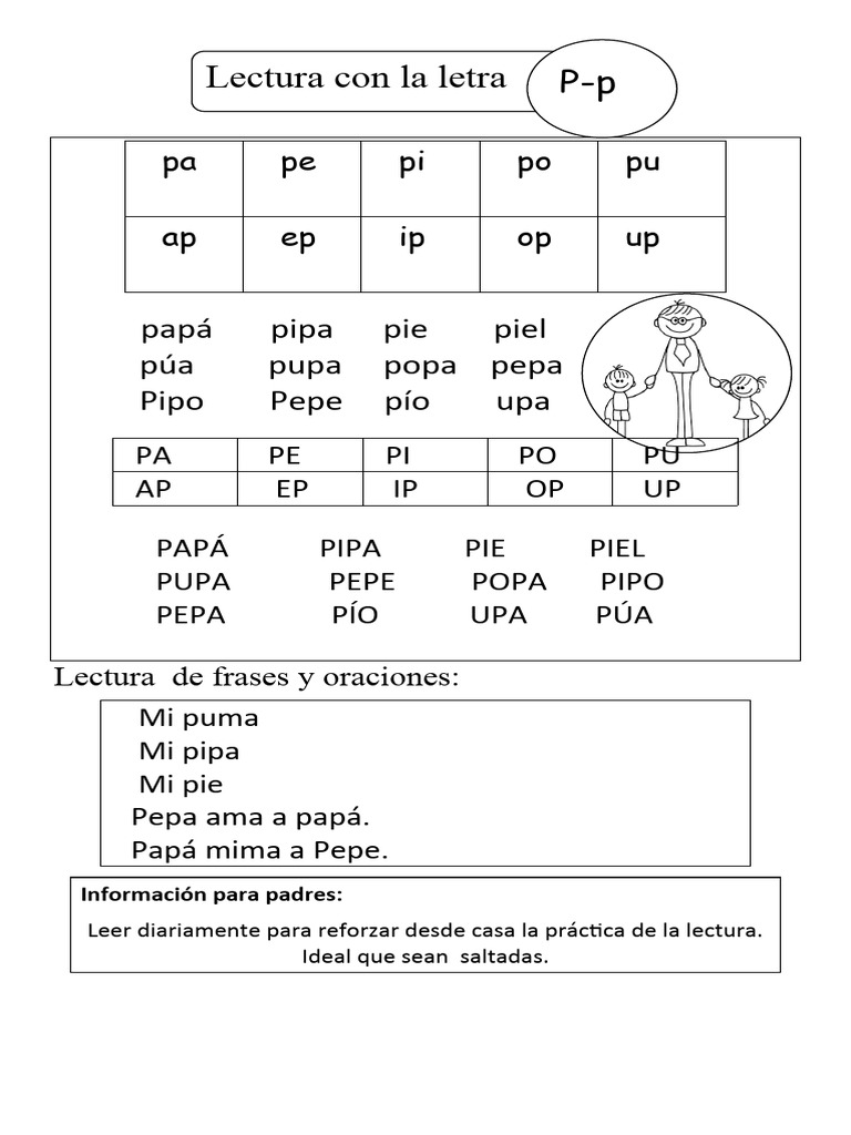 Lectura-Primeros-Letra-Pp | PDF