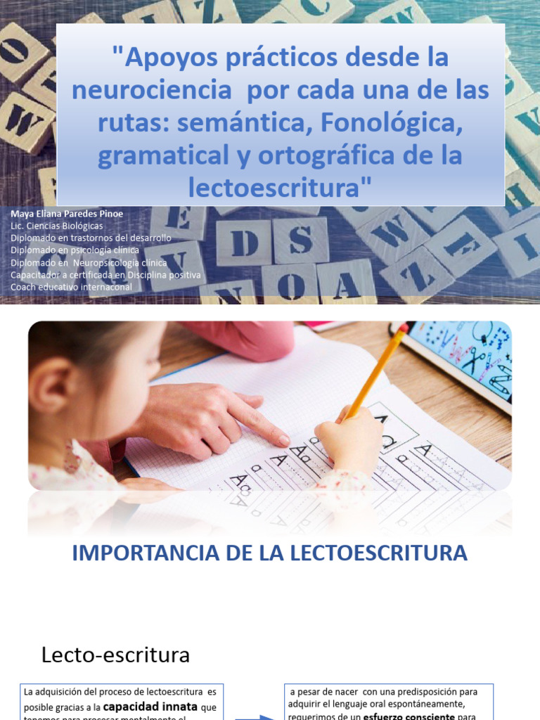 Diapositivas Apoyos Lectoescritura Por Rutas | PDF | Palabra | Sílaba