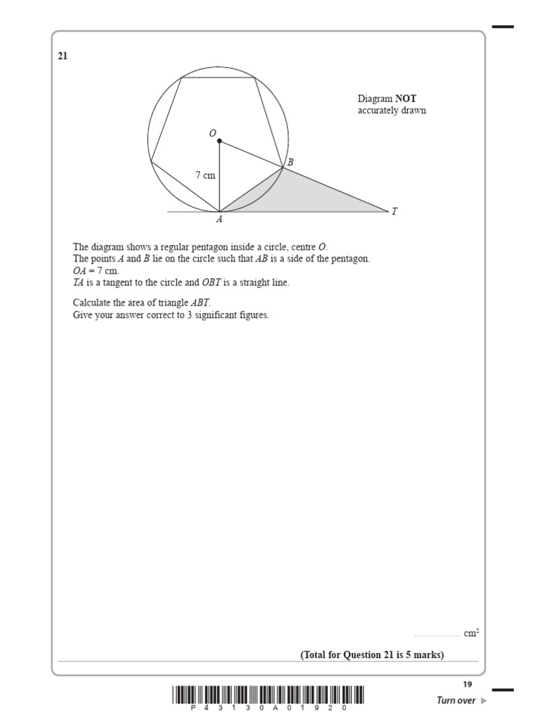 EDEXCEL--Trigonometry | PDF | Triangle | Circle